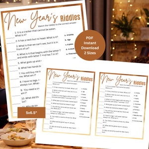 New Year's Riddles | New Year's Games | New Year's Eve Games | New Year ...