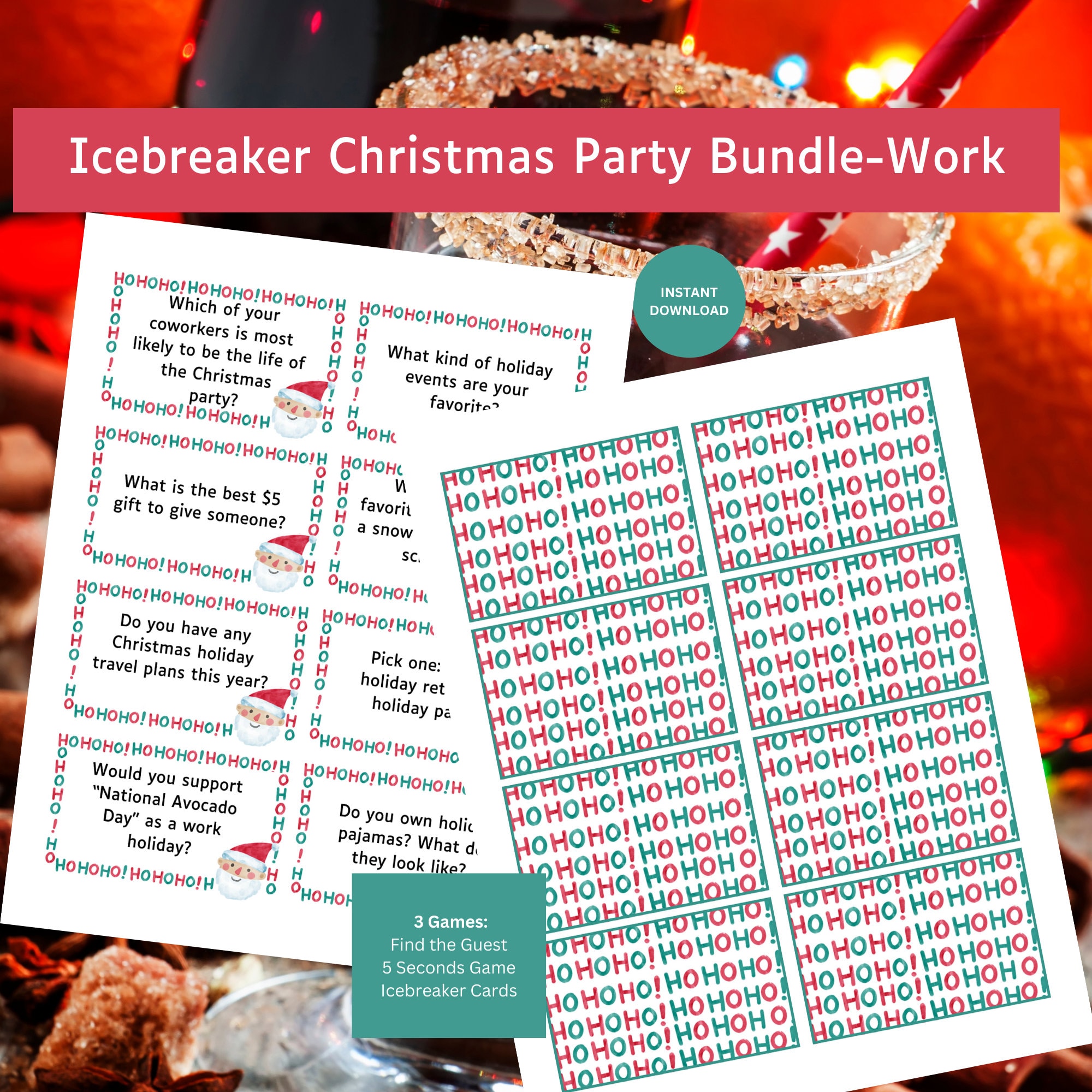Ice Breaker Office Games | Ice Breaker Christmas Games | Christmas ...