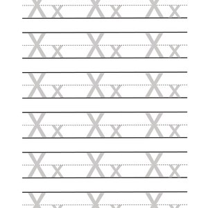Letter Tracing Worksheet | Kindergarten Worksheet Uppercase | Preschool ...