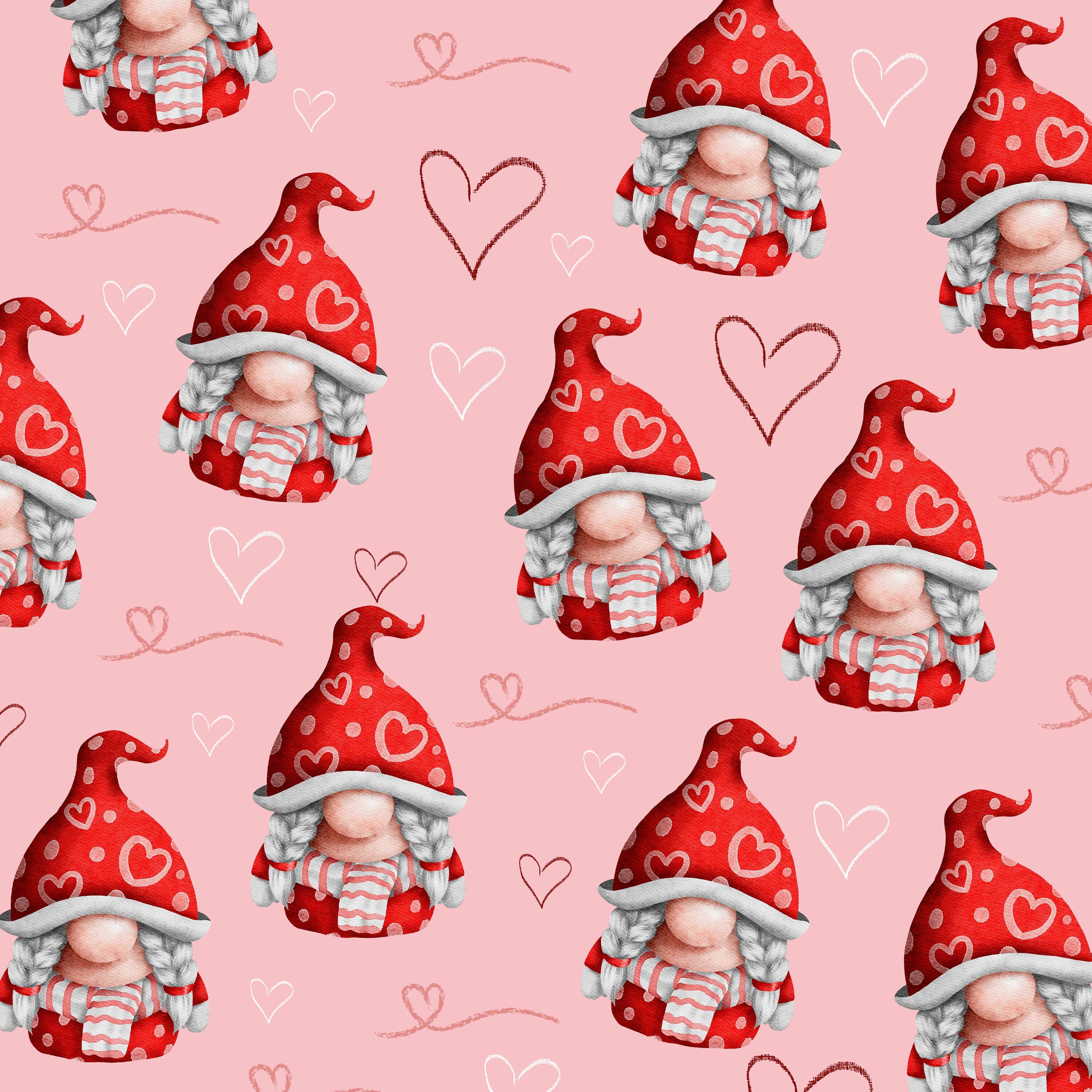 Christmas Digital Paper Gnome Christmas Background Christmas Wallpaper ...