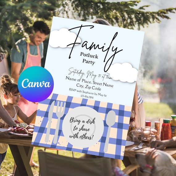 Potluck Invitation Family