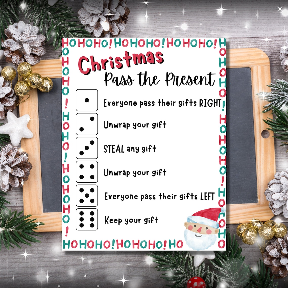Pass the Present Christmas Games Pass the Present Dice Game Christmas ...