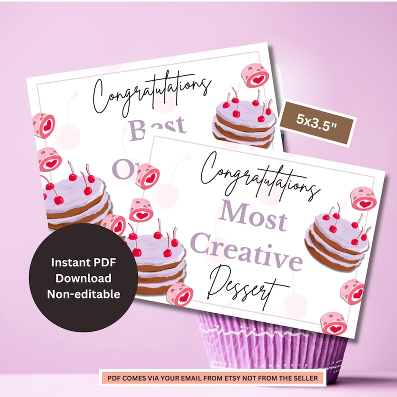 Dessert Bake-off Certificates | Dessert Bake-off | Printable Dessert ...