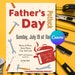 Father's Day Potluck | Editable Father's Day Potluck | Father's Day ...