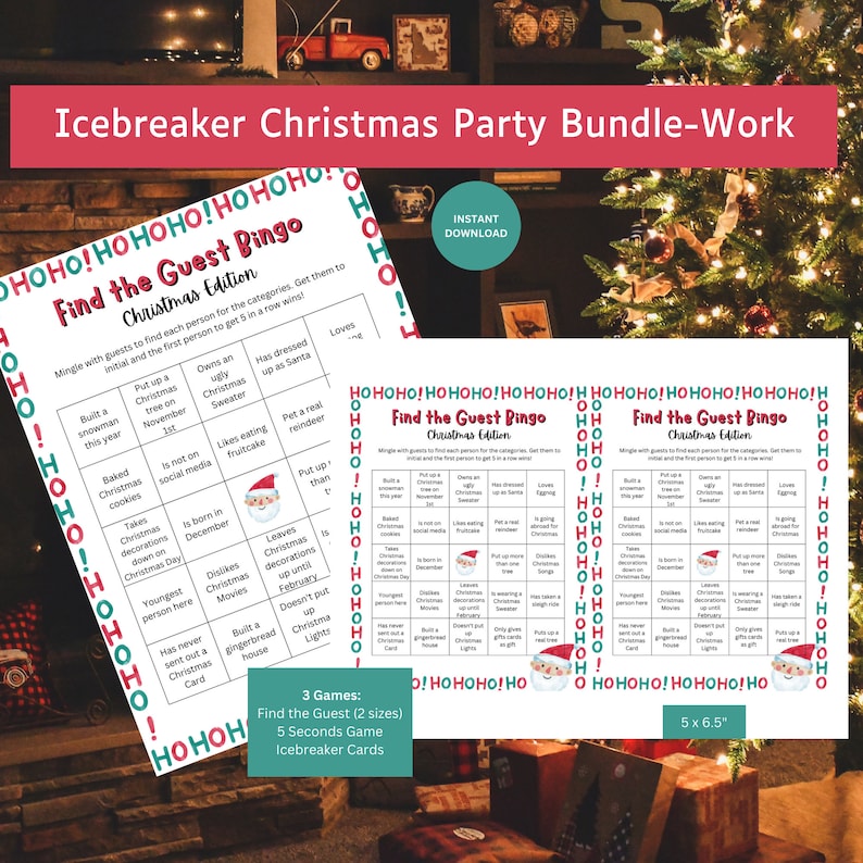 Ice Breaker Office Games | Ice Breaker Christmas Games | Christmas ...