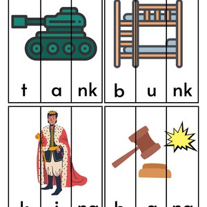 Phonics Puzzles Digraphs | CVC Words | Phonics Games | Phonics ...