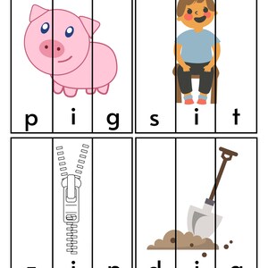 Phonics Puzzles Vowels | CVC Words | Phonics Games | Phonics Activities ...