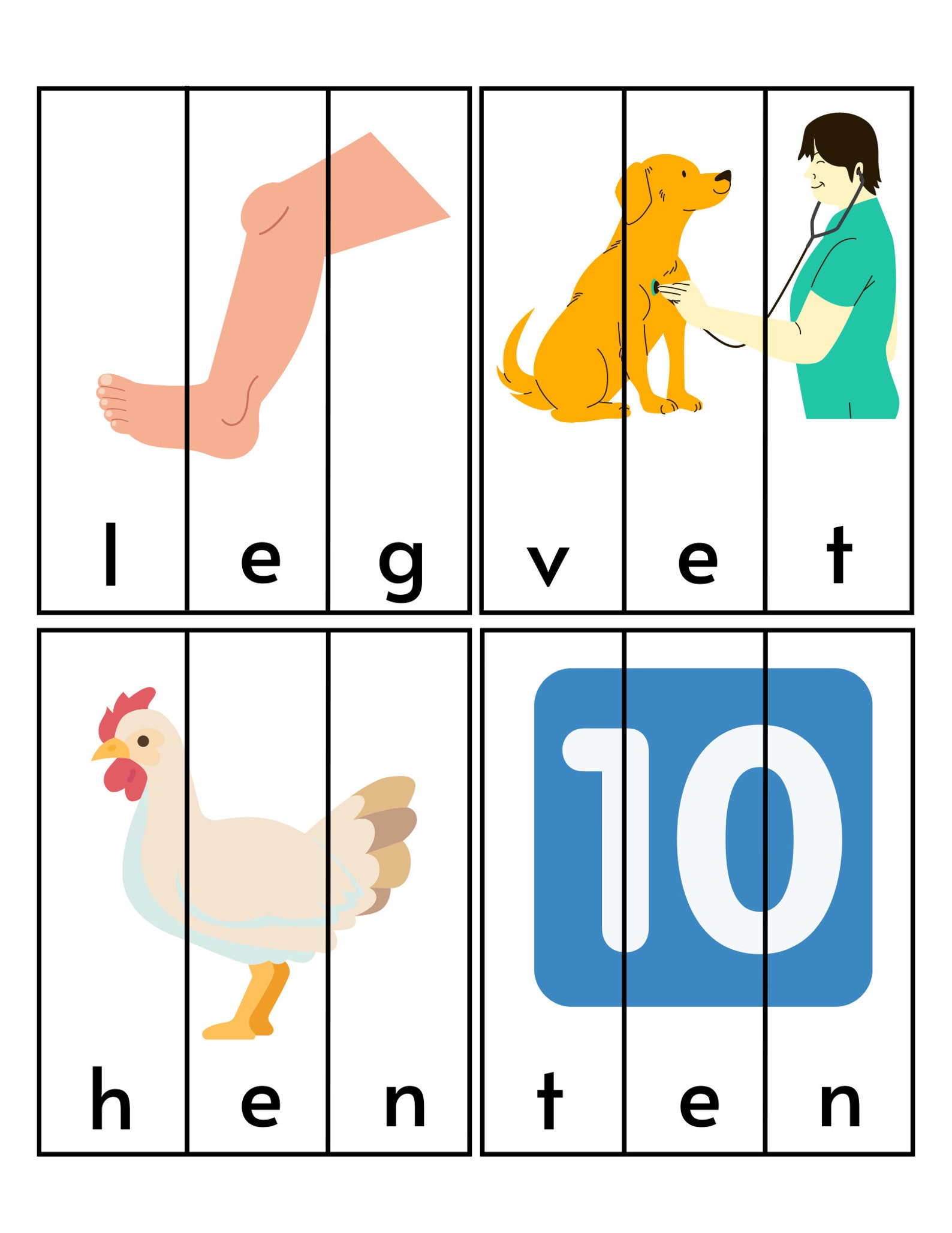 Phonics Puzzles Vowels | CVC Words | Phonics Games | Phonics Activities ...