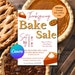 Thanksgiving Bake Sale Invite Template |bake Sale | Dessert Invite ...