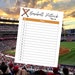 Baseball Potluck Sign up Sheet Baseball Potluck Sheet - Etsy Canada