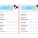 Think Fast Summer Game | Summer Printable Games | Summer Activities ...