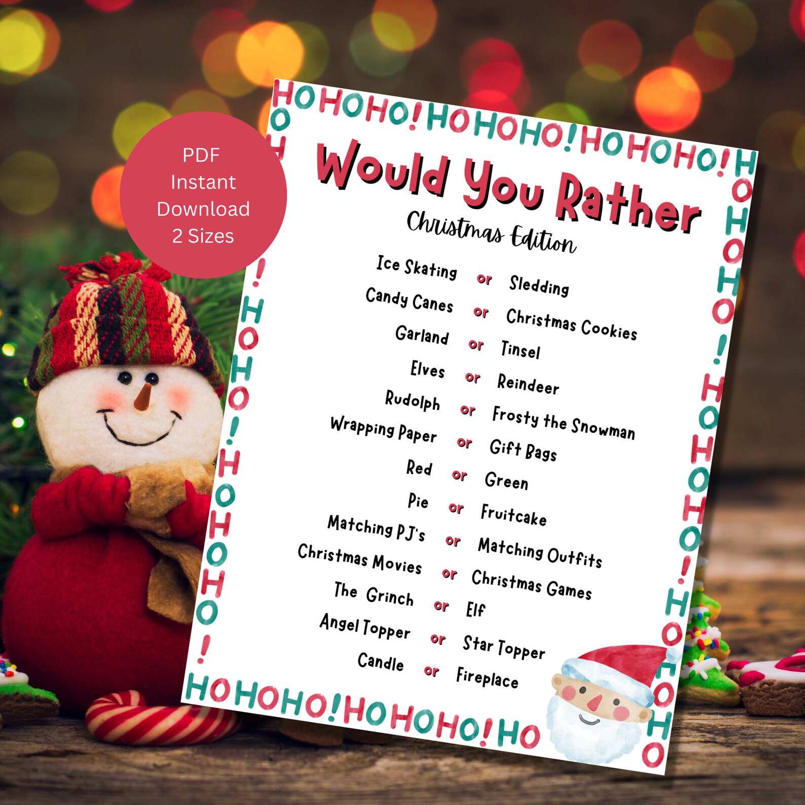 Would You Rather | Would You Rather Game | Christmas Games | Family ...