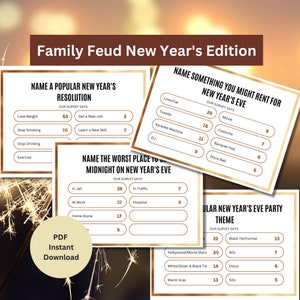New Year's Family Feud Games | Family Feud New Year's Games | New Year ...