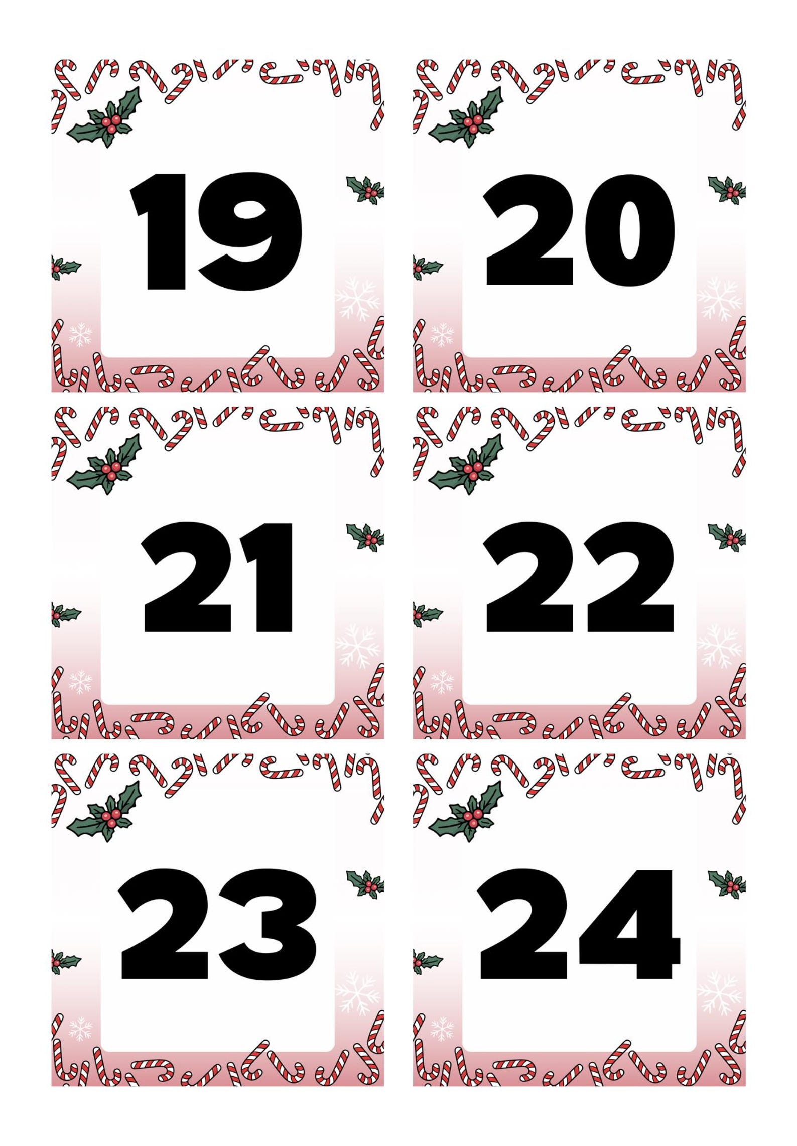 Christmas Number Cards Printable | Holiday Number Set 1-60 |cookie ...