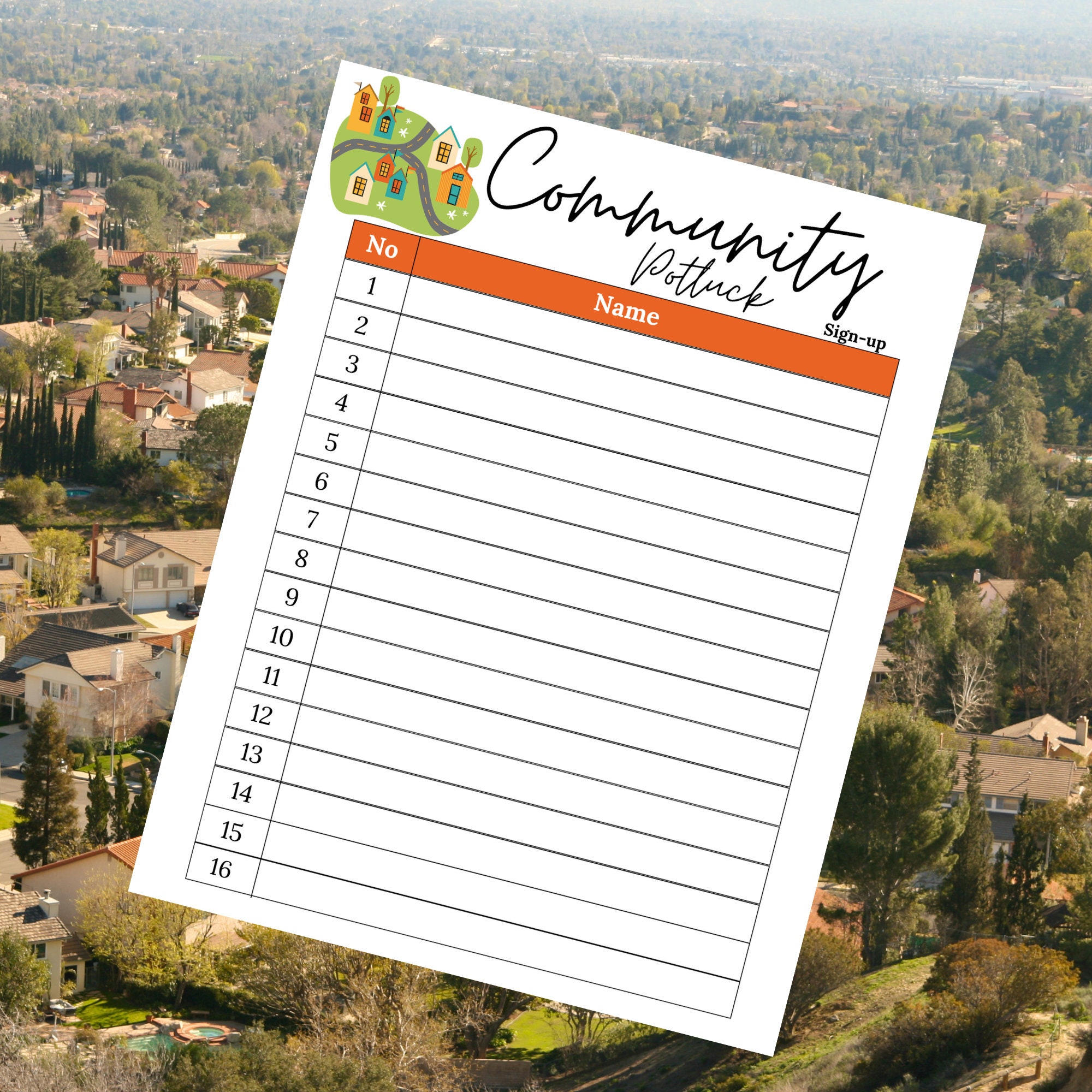 Potluck Sign up Sheet Community Party Potluck Sign up Sheet - Etsy Canada