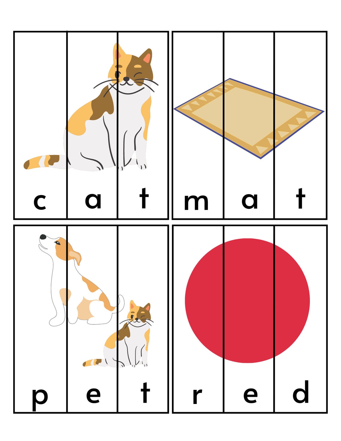 Phonics Puzzles Vowels CVC Words Phonics Games Phonics - Etsy Canada