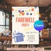 Farewell Potluck Invite Template | Editable Potluck Invitation ...