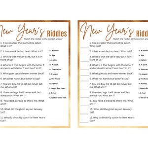 New Year's Riddles | New Year's Games | New Year's Eve Games | New Year ...