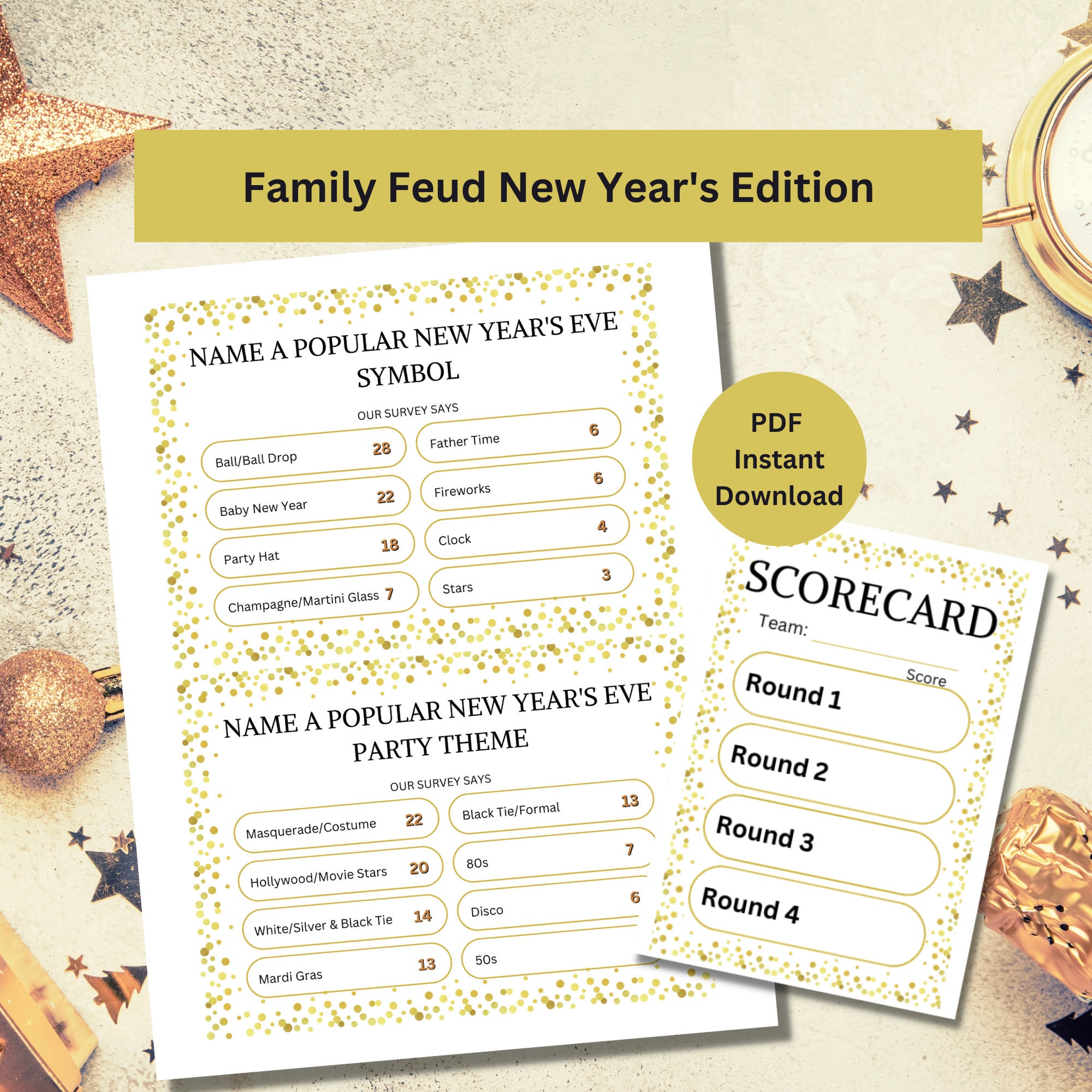 New Year's Family Feud Games | Family Feud New Year's Games | New Year ...