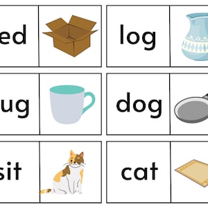 Phonics Matching Cards Game Vowels| CVC Words | Phonics Games |phonics ...