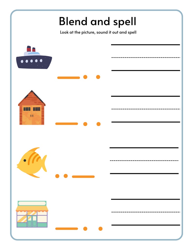 Phonics Worksheets Digraphs CVC Words Phonics Games - Etsy