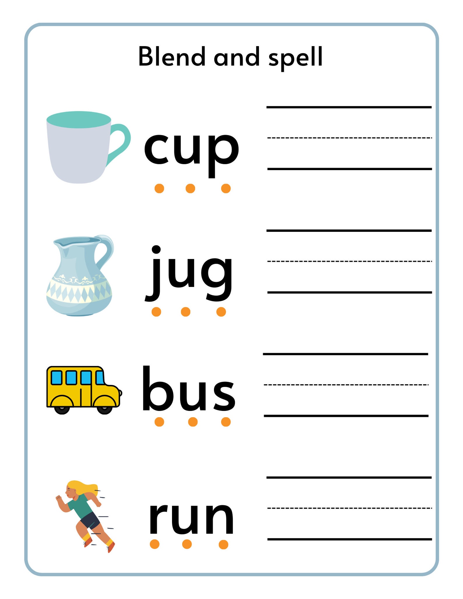 Phonics Worksheets Vowels | CVC Words | Phonics Games | Phonics ...