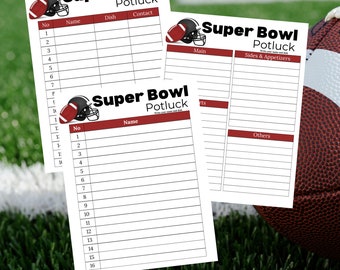 Football Sign up Sheet - Etsy