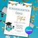 Kindergarten Grad Potluck Invitation Template | Kindergarten Grad Party ...