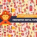 Firefighter Digital Paper | Firefighter Wallpaper | Firefighter ...
