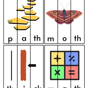 Phonics Puzzles Digraphs | CVC Words | Phonics Games | Phonics ...