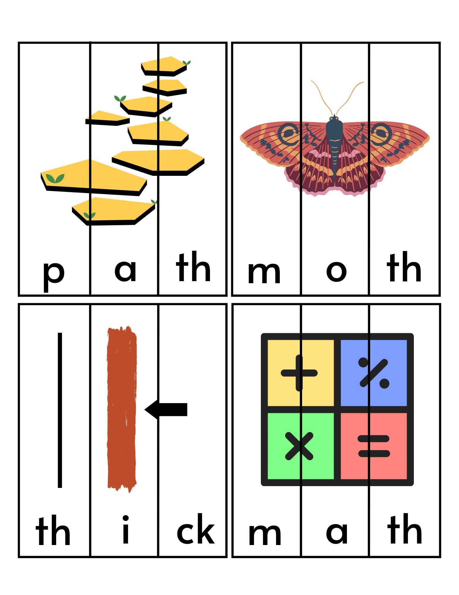 Phonics Puzzles Digraphs CVC Words Phonics Games Phonics - Etsy