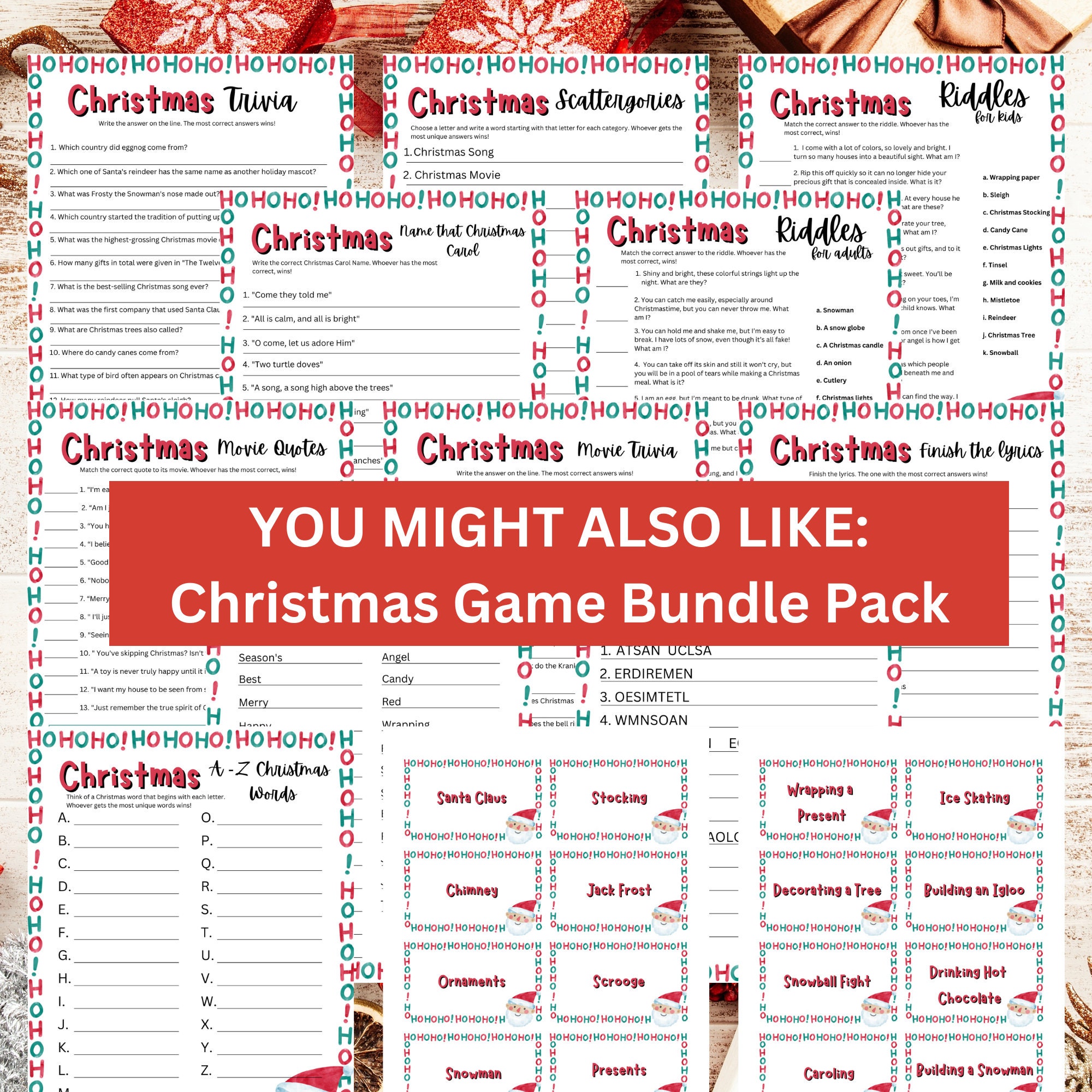 Christmas Movie Quotes| Christmas Games | Family Christmas Games | Fun ...
