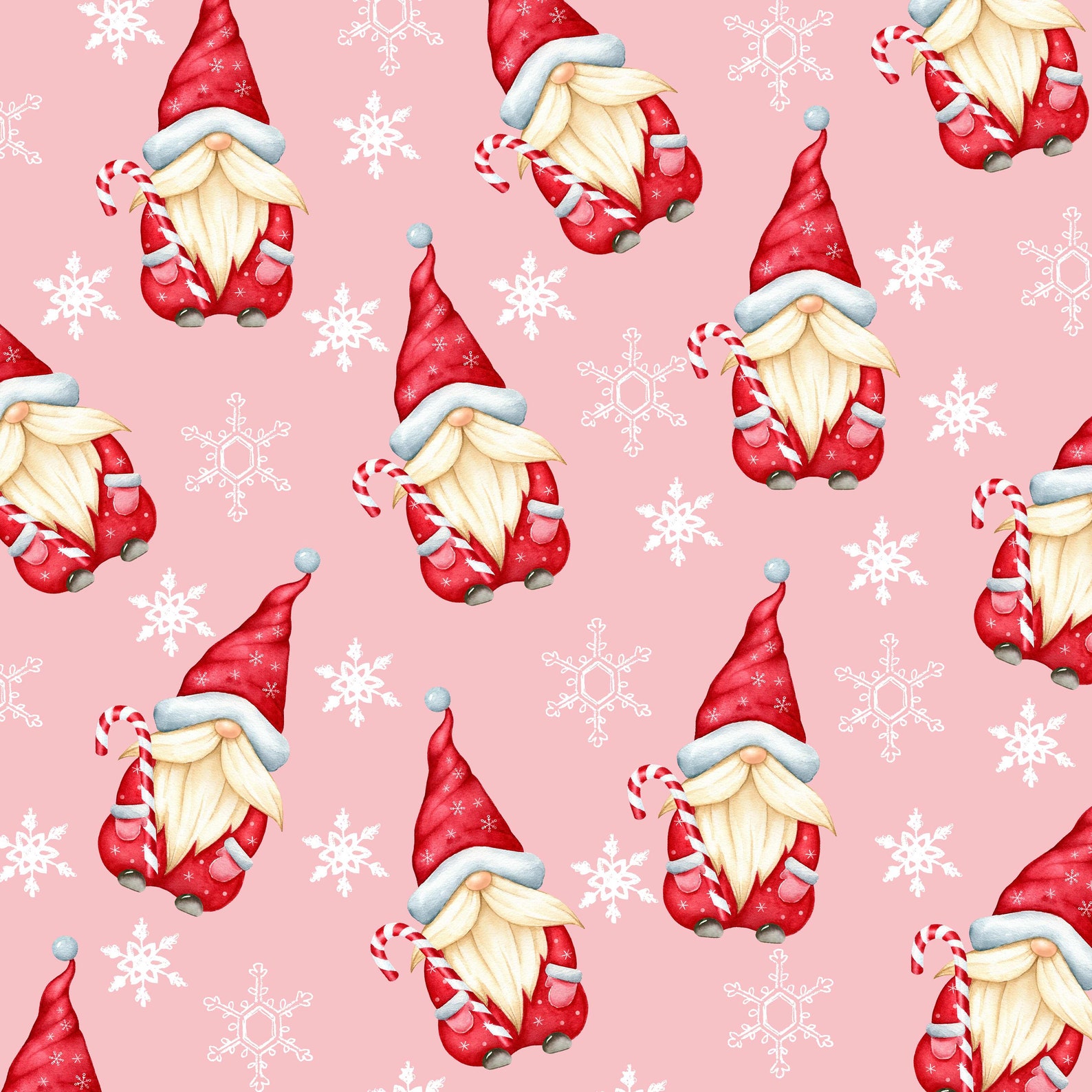 Christmas Digital Paper Gnome Christmas Background Christmas Wallpaper ...