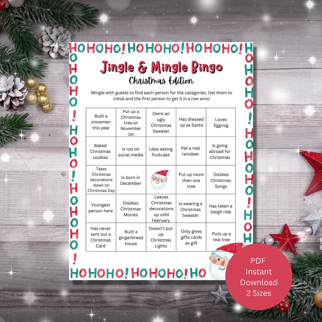 Jingle & Mingle Christmas Games | Christmas Games |work Office ...