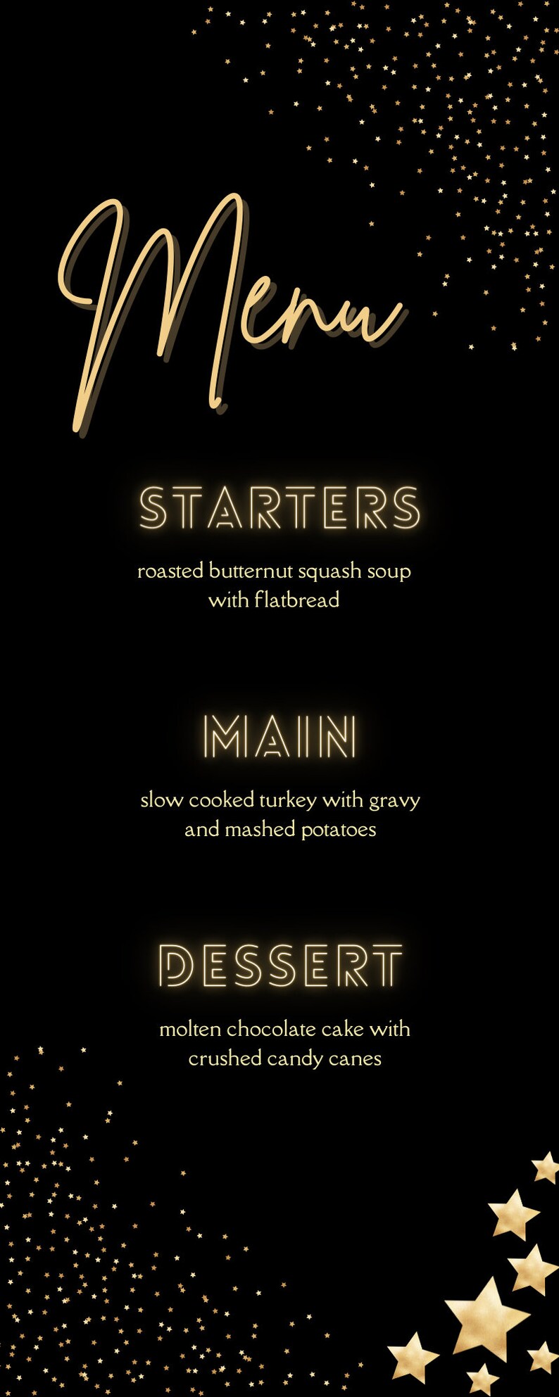 New Year's Eve | New Year's Eve Menu | New Year's Eve Menu Template ...