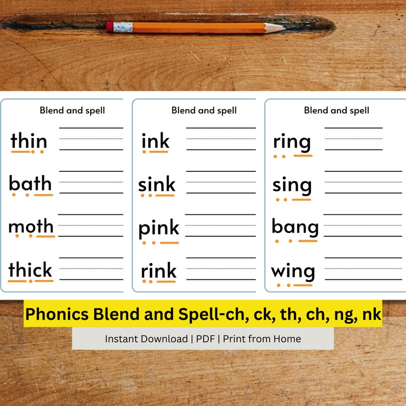 Phonics Worksheets Digraphs | CVC Words | Phonics Games | Phonics ...