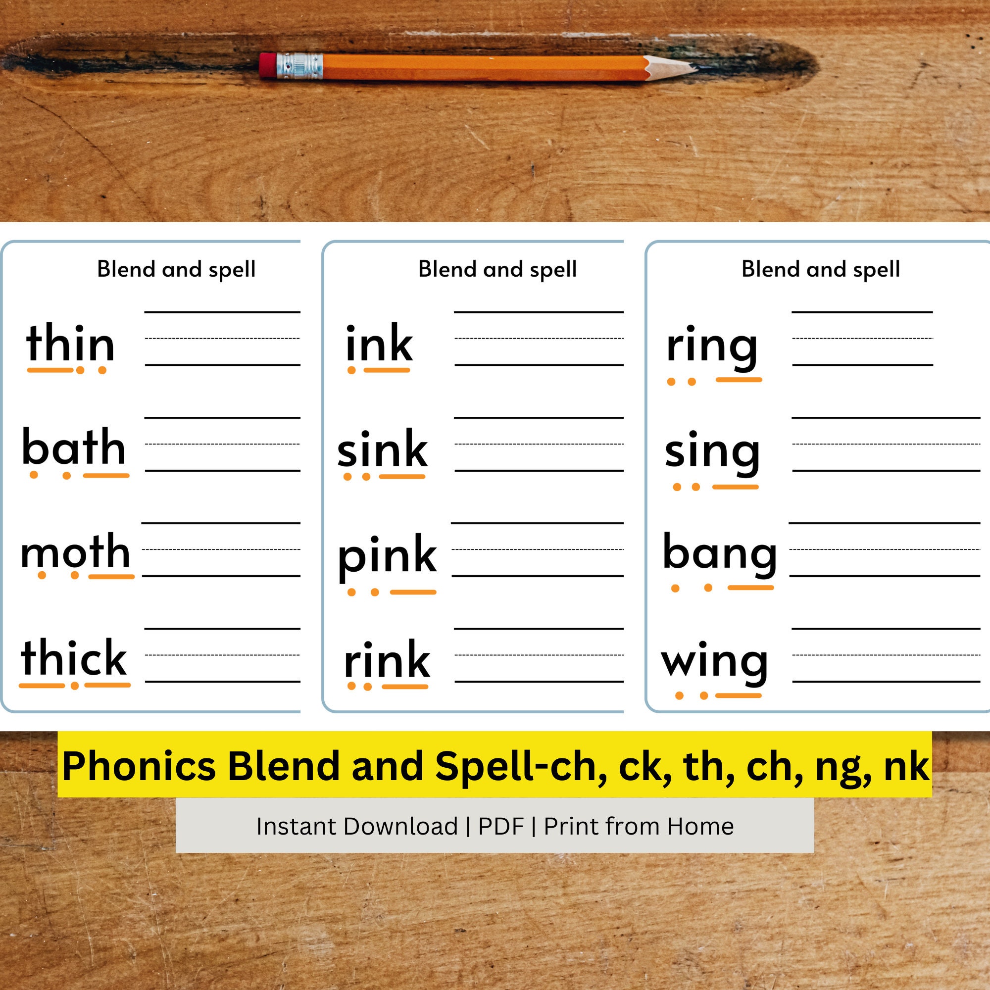 Phonics Worksheets Digraphs CVC Words Phonics Games Phonics Activities ...
