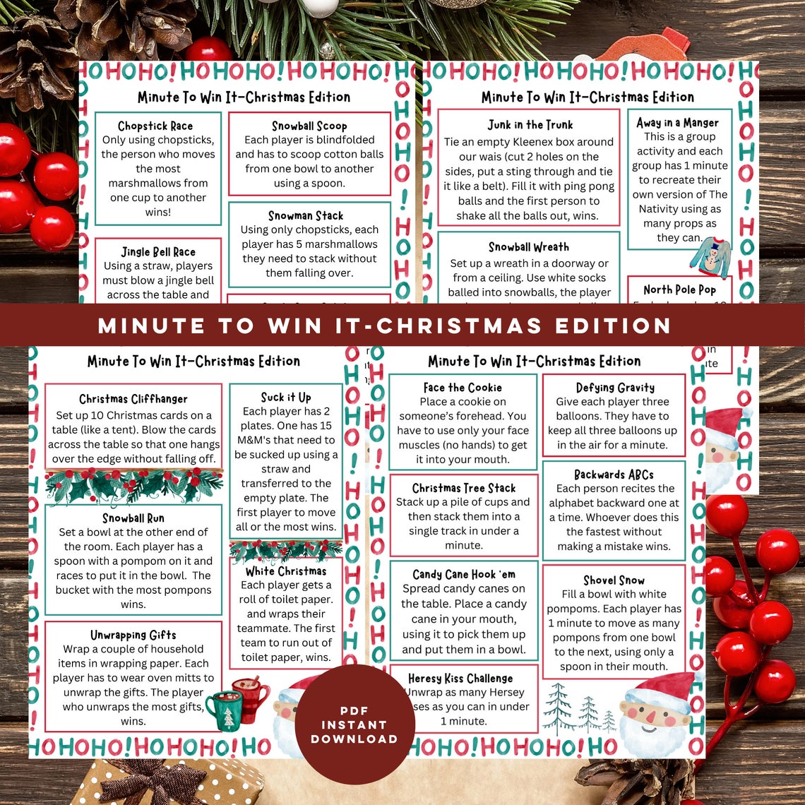 Minute to Win It Games Minute to Win It Christmas Games Christmas Games ...