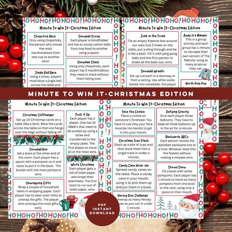 Minute to Win It Games | Minute to Win It Christmas Games | Christmas ...