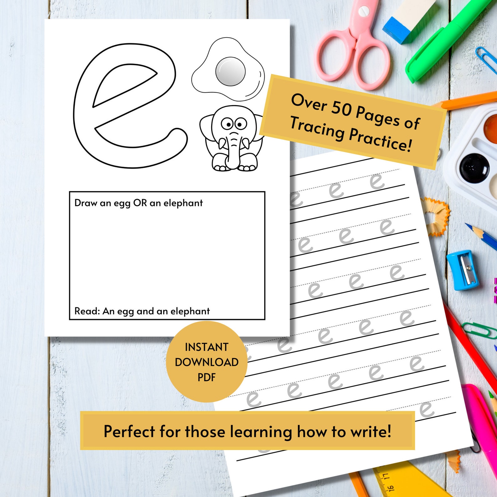 Easy ABC Tracing Sheets Letter Tracing ABC Lowercase - Etsy