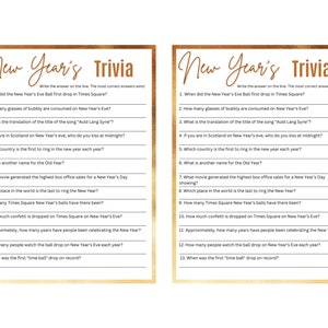 New Year's Trivia | New Year's Games | New Year's Eve Games | New Year ...
