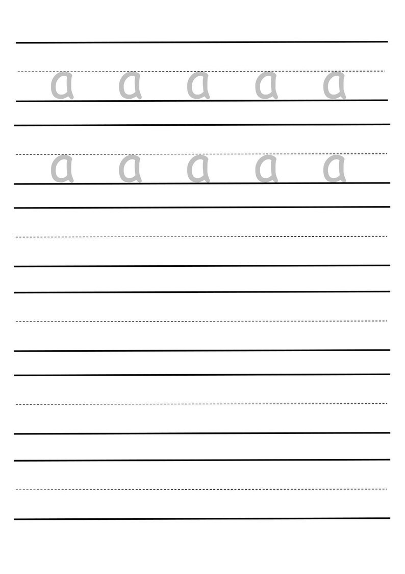 Alphabet Tracing Worksheets Lower Case 26 Printable Sheets guidance ...