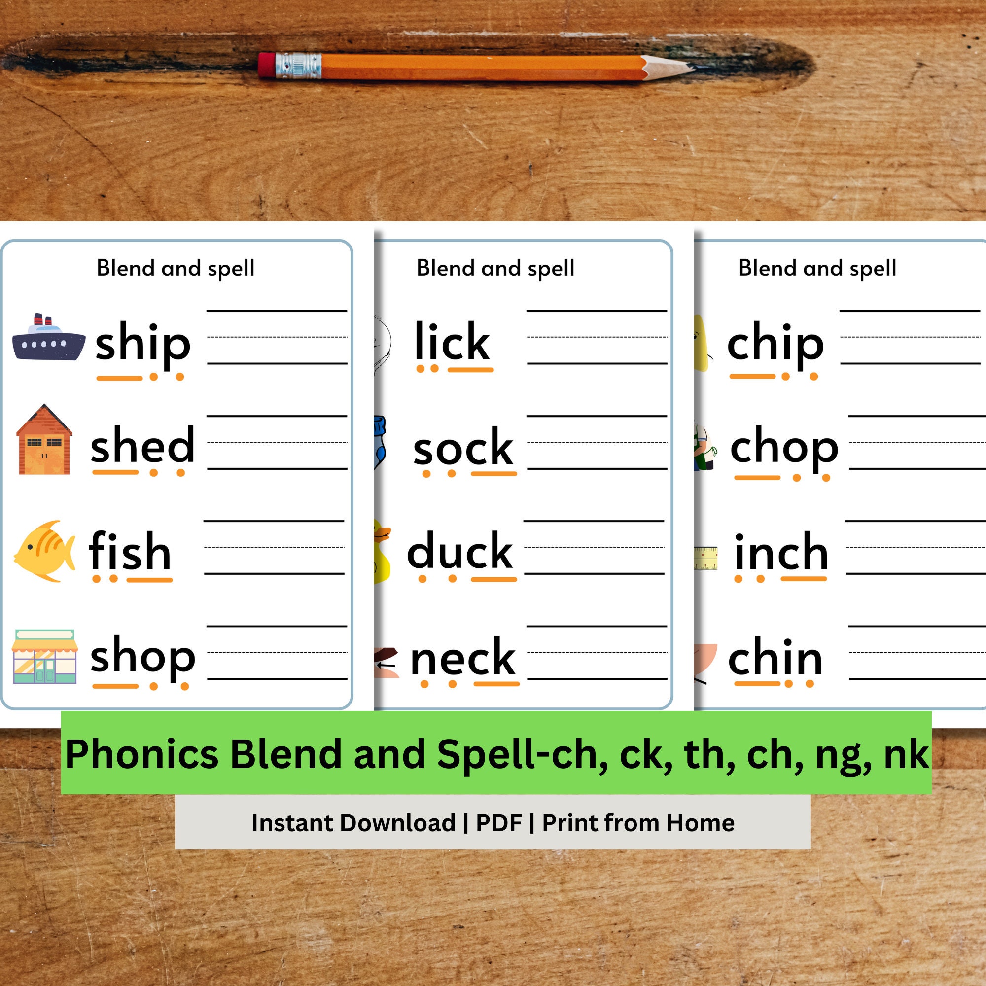 Phonics Worksheets Digraphs CVC Words Phonics Games Phonics Activities ...