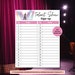 Talent Show Sign up Sheet | Talent Show Sheet | Printable Talent Show ...
