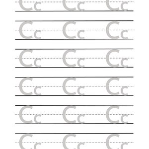 Letter Tracing Worksheet | Kindergarten Worksheet Uppercase | Preschool ...
