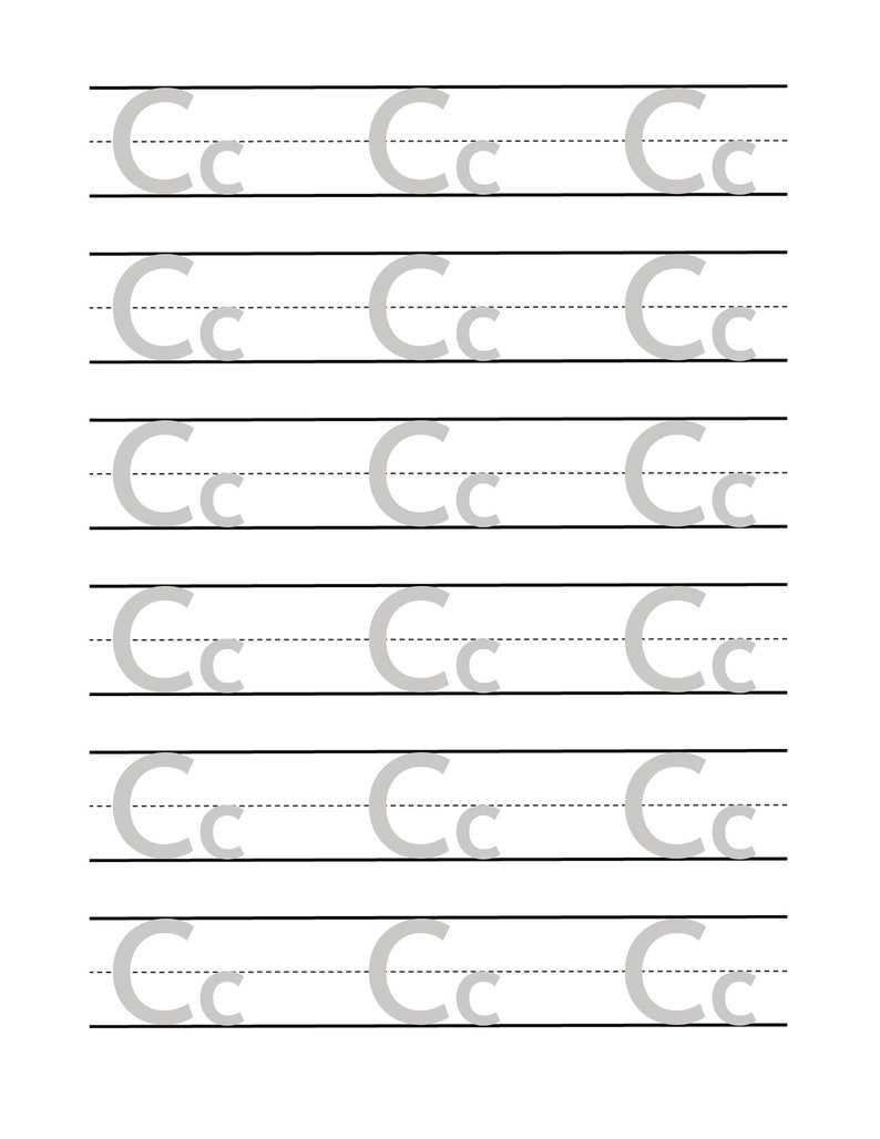 Letter Tracing Worksheet Kindergarten Worksheet Uppercase Preschool ...