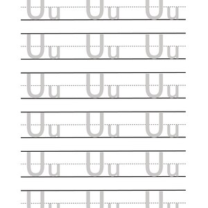 Letter Tracing Worksheet | Kindergarten Worksheet Uppercase | Preschool ...