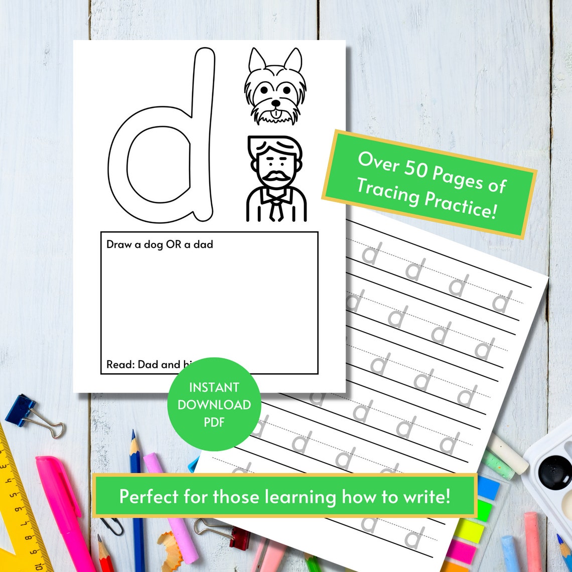 Easy ABC Tracing Sheets Letter Tracing ABC Lowercase - Etsy