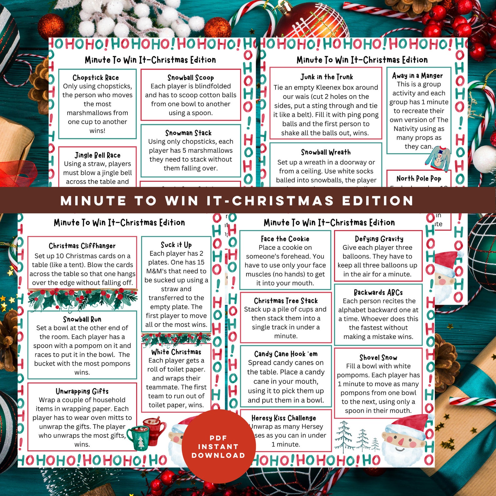 Minute to Win It Games | Minute to Win It Christmas Games | Christmas ...