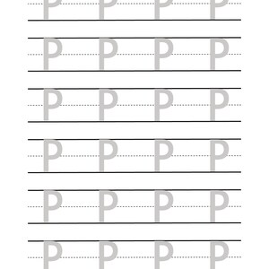 Letter Tracing Worksheet | Kindergarten Worksheet Uppercase ...